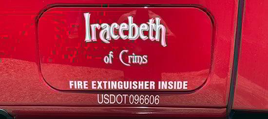 Vinyl Lettering Testimonial #6228 by Buck